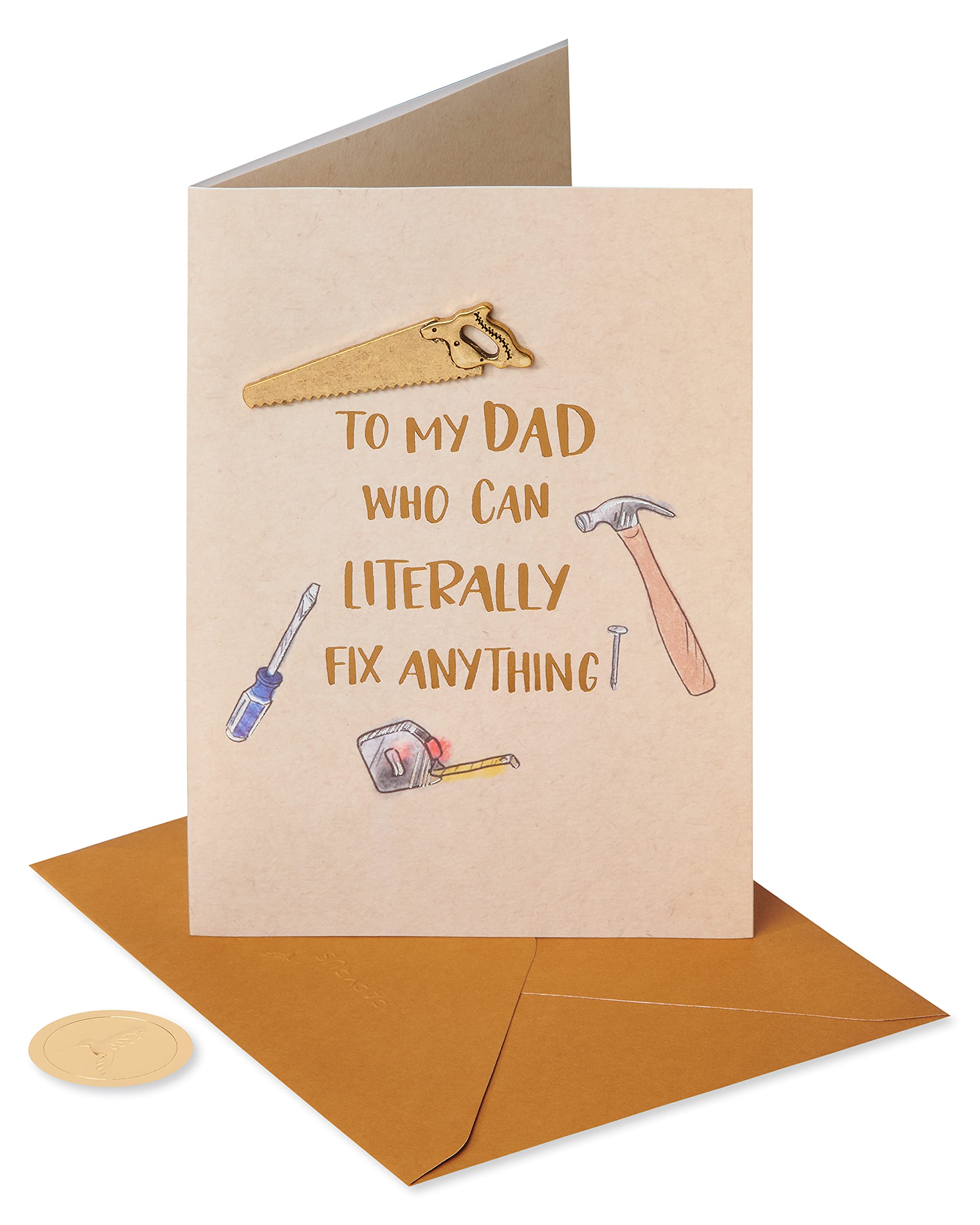 Papyrus Funny Birthday Card for Dad (Broke Everything)