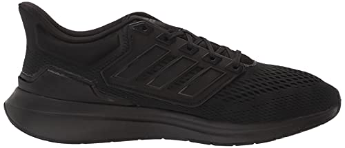 adidas Men's EQ21 Trail Running Shoe, Black/Black/Black, 12