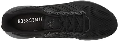 adidas Men's EQ21 Trail Running Shoe, Black/Black/Black, 12