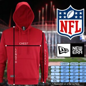 New Era NFL Men's Cool Grey Gametime Pullover Performance Hoodie, Pro Football Sweatshirt, Miami Dolphins, X-Large