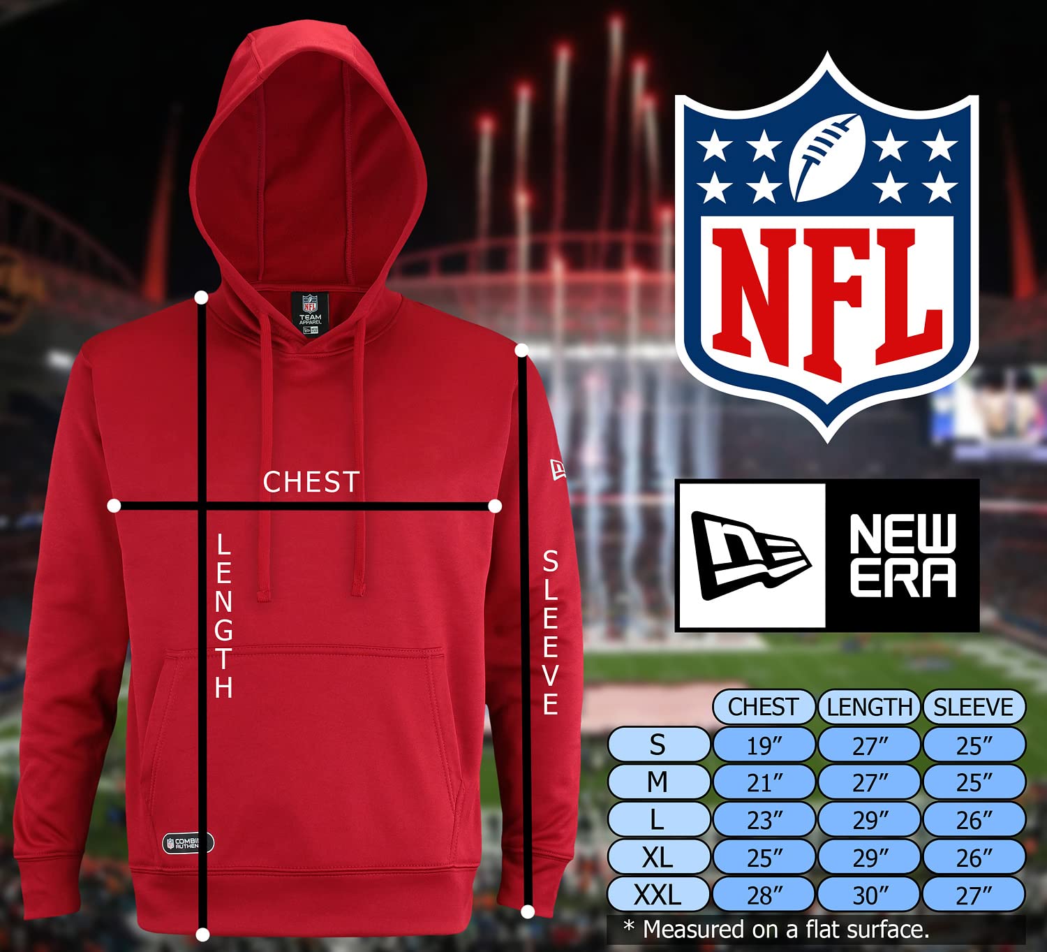 New Era NFL Men's Cool Grey Gametime Pullover Performance Hoodie, Pro Football Sweatshirt, Miami Dolphins, X-Large