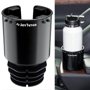 joytutus large stable cup holder expander for yeti, hydro flask, nalgene, hold 18-40 oz bottles and mugs, car cup holder adapter fit most cup holder