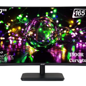 Acer ED270R 27 Inch Full HD Curved Gaming Monitor with 165Hz Refresh Rate I AMD FreeSync I 2 X HDMI 1 X Display Port