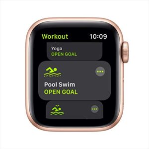 Apple Watch SE (GPS, 40mm) - Gold Aluminum Case with Pink Sand Sport Band (Renewed)