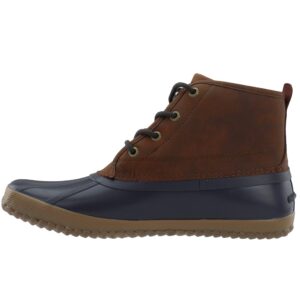 sperry men's, breakwater duck boot brown navy 10 m