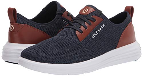 Cole Haan mens Grandsport Journey Knit Sneaker, Navy Ink/Woodbury/Optic White, 11 US