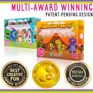 Craftikit® 20 Award-Winning Toddler Arts and Crafts for Kids Ages 4-8 years, All-Inclusive Animal Craft Kits, Fun Toddler Crafts Box for Girls, Boys, Organized Preschool Art Supplies and Projects