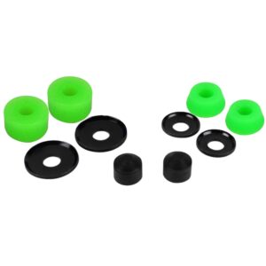 dime bag hardware skateboard truck rebuild kit bushings washers pivot cups for 2 trucks (92a green)