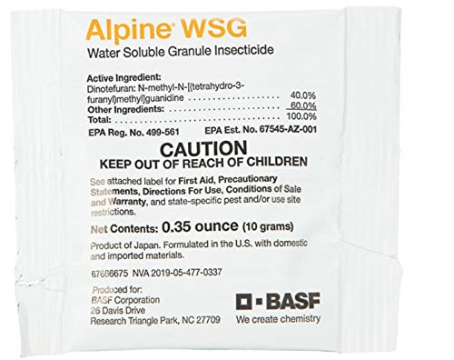 BASF 59020846 Alpine WSG 120 x 0.35oz Insecticide, White