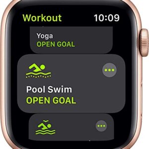 Apple Watch SE (GPS + Cellular, 40mm) - Gold Aluminum Case with Pink Sand Sport Band (Renewed)