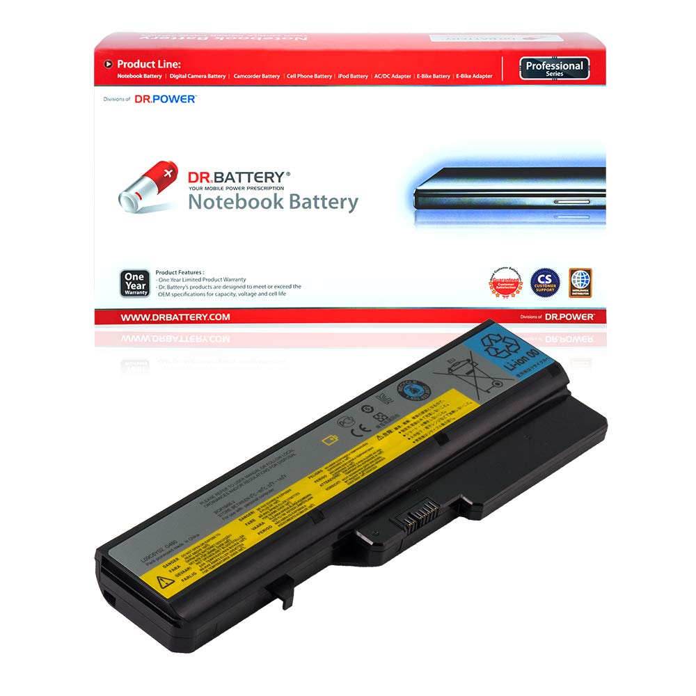 DR. BATTERY L09S6Y02 battery compatible with Lenovo V570 G560 B570 IdeaPad Z470 Z560 Z565 Z570 Z575 L09M6Y02 L09L6Y02 L09C6Y02 L10P6Y22 L10C6Y02 57Y6454 L10M6F21 L08S6Y21 [11.1V/4400mAh/48Wh]