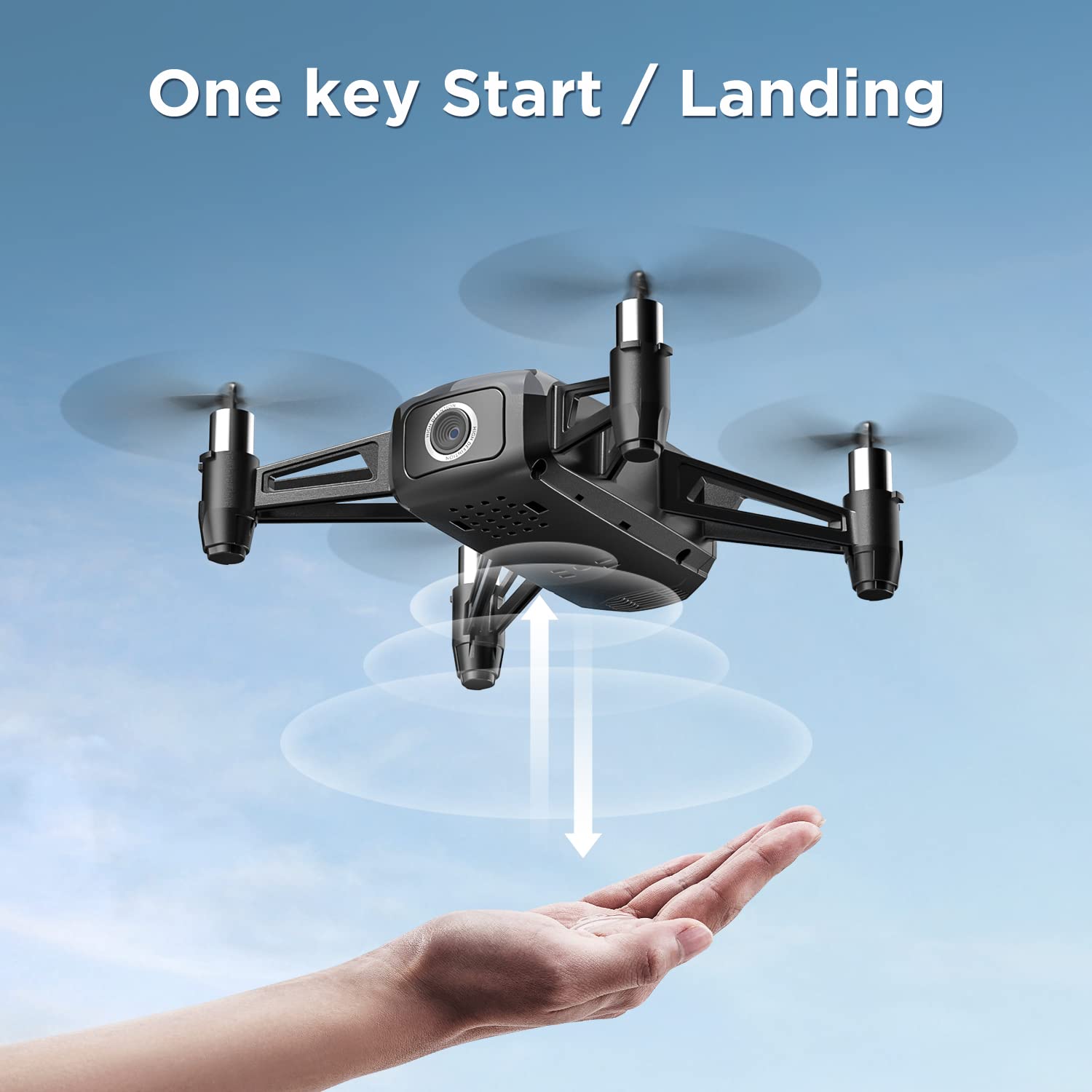 HR Drone For Kids With 1080p HD FPV Camera,Mini Quadcopter For Beginners With Altitude Hold,One Key Start/Land,Draw Path,2 Modular Batteries,Remote Control Toys Gifts for Boys Girls