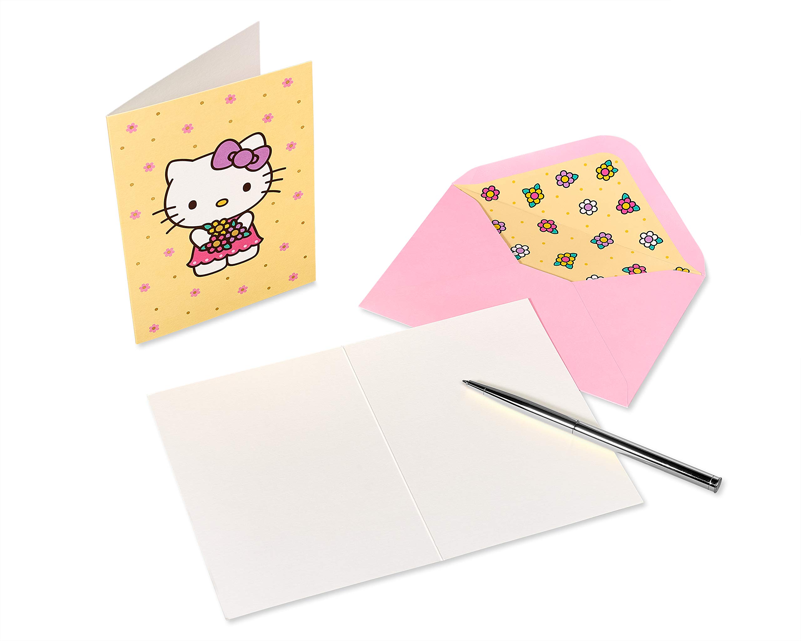 Papyrus Blank Cards with Envelopes, Hello Kitty (12-Count)