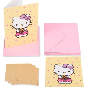 Papyrus Blank Cards with Envelopes, Hello Kitty (12-Count)