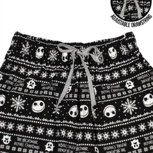 Disney Nightmare Before Christmas Lounge pants Jack Skellington Mens Pyjama Bottoms X-Large Black