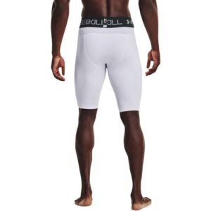 Under Armour Men's Utility Sliding Shorts 21, White (100)/Mod Gray, Medium