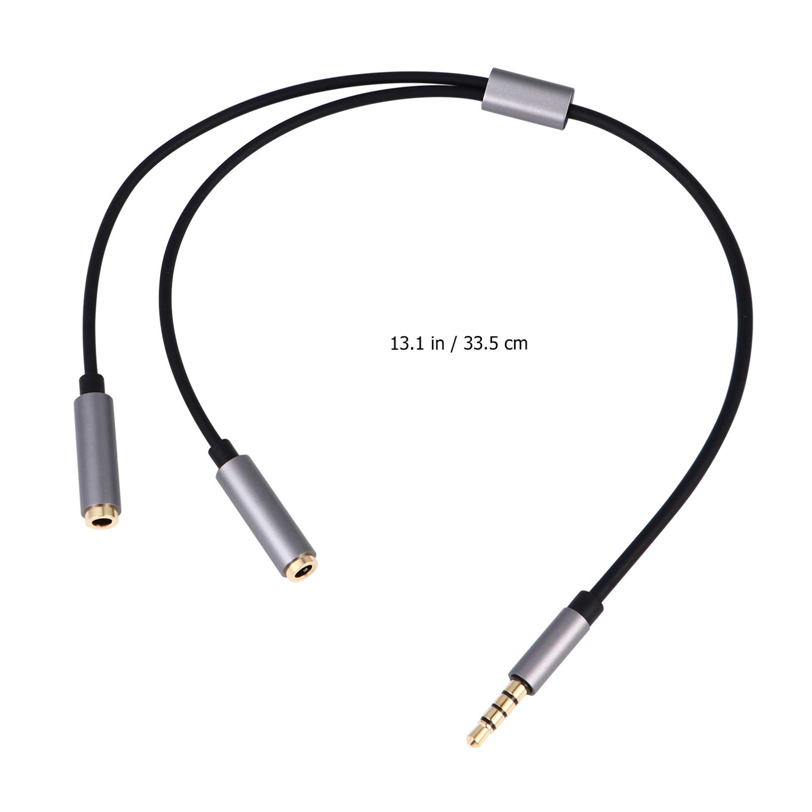 USB Splitter USB Splitter Headphone Splitter 3.5mm Stereo Audio Adapter Cable Male to 2 Male for Smartphone Computer Earphone Speakers Headset Splitter Headphone Adapter