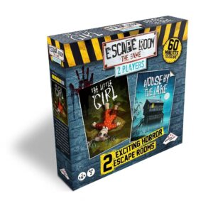 escape room the game – 2 player horror edition with 2 games | solve the mystery board game for adults and teens