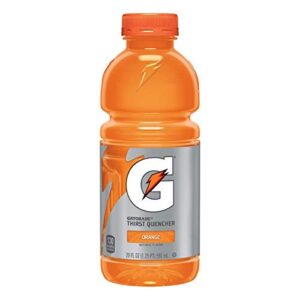 gatorade original thirst quencher, orange, 20 oz, pack of 24 bottles