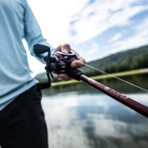 Lew's KVD 8.3:1 Right Hand Baitcast Reel, Maroon, One Size, (KVD1XH)