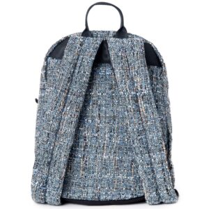 DIME BAGS Festy Bound Mini Hemp Backpack | Stylish Mini Backpack with Secret Pocket (Static Blue)