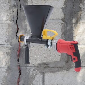 700W Electric Mortar Grout Tuck Pointing Gun Sprayer Stone Cement Caulking Pointing Brick Tile Grouting Mortar Applicator with Oiler and 2 Nozzle Replacements