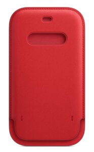 apple iphone 12 and 12 pro leather sleeve with magsafe - (product) red