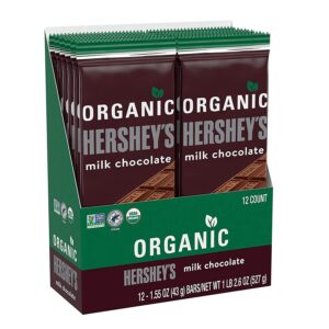 hershey's organic chocolate bar, 1.55 oz. (pack of 12)