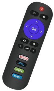 replacement for rca roku tv remote control, compatible with all rca roku smart tvs