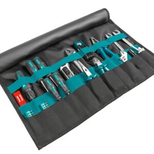 Makita E-15506 Wrap with Handle & Front Pocket E-05533 Blue Tool Roll Strap System, Black