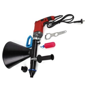 Gdrasuya10 700W Mortar Grout Electric Gun, Brick Pointing and Tile Grouting Cement Applicator Tool with 2 Nozzle