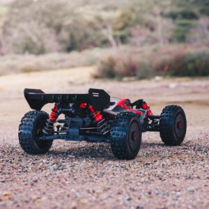 ARRMA RC Car 1/8 Typhon 6S V5 4WD BLX Buggy with Spektrum Firma RTR (Ready-to-Run), Black and Red, ARA8606V5