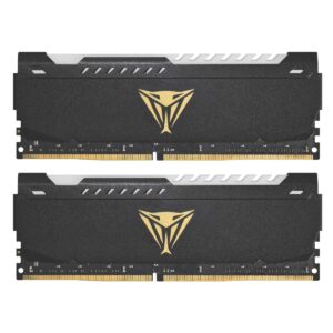 Patriot Viper Steel RGB DDR4 RAM 16GB (2X8GB) 3600MHz CL20 UDIMM Desktop Gaming Memory Kit - PVSR416G360C0K