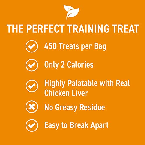 Cloud Star Tricky Trainers Crunchy Dog Training Treats 5 oz Pouch, Cheddar Flavor, Low Calorie Behavior Aid with 680 Treats