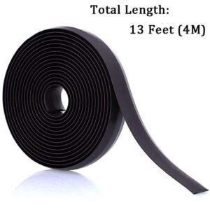 LOTIN Boundary Marker, 13 Feet Magnetic Boundary Markers Strip Woks for Neato and Shark Robotic Vacuum Cleaner, Alternative Accessory Tapes with Sticker, Black …