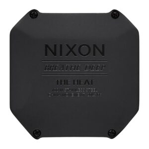 NIXON Heat A1320 - Digital Watch for Men and Women - 100M Water Resistant Exercise Workout - Custom 38 mm LCD Display, 20mm PU Band