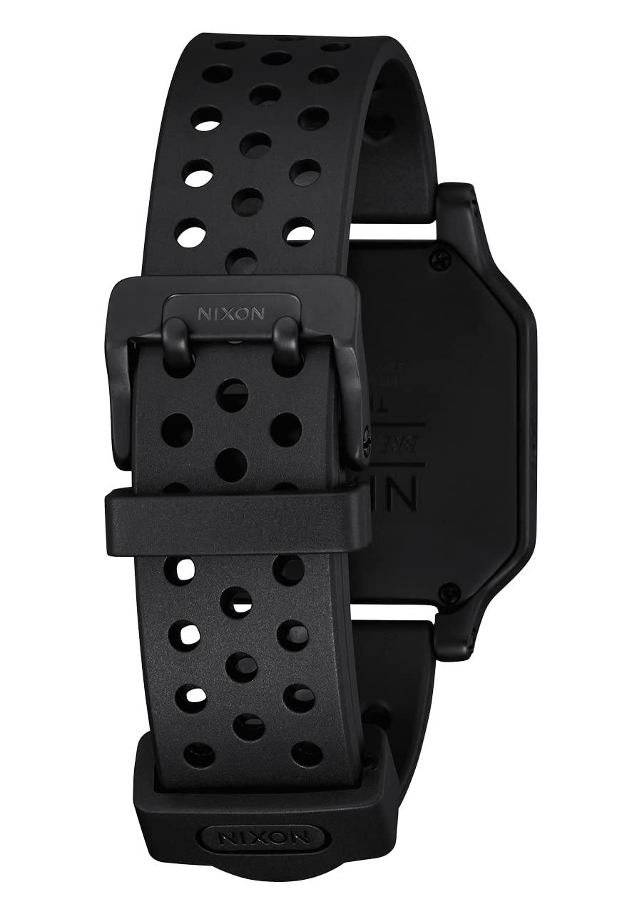 NIXON Heat A1320 - Digital Watch for Men and Women - 100M Water Resistant Exercise Workout - Custom 38 mm LCD Display, 20mm PU Band