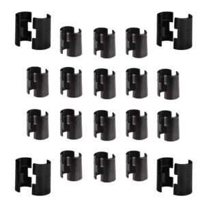 wire shelf clips, wire shelving shelf lock clips 20 pairs 40 pieces for 1" post,shelving sleeves, fits with thunder group, alera, honey can do, eagle, regency, metro