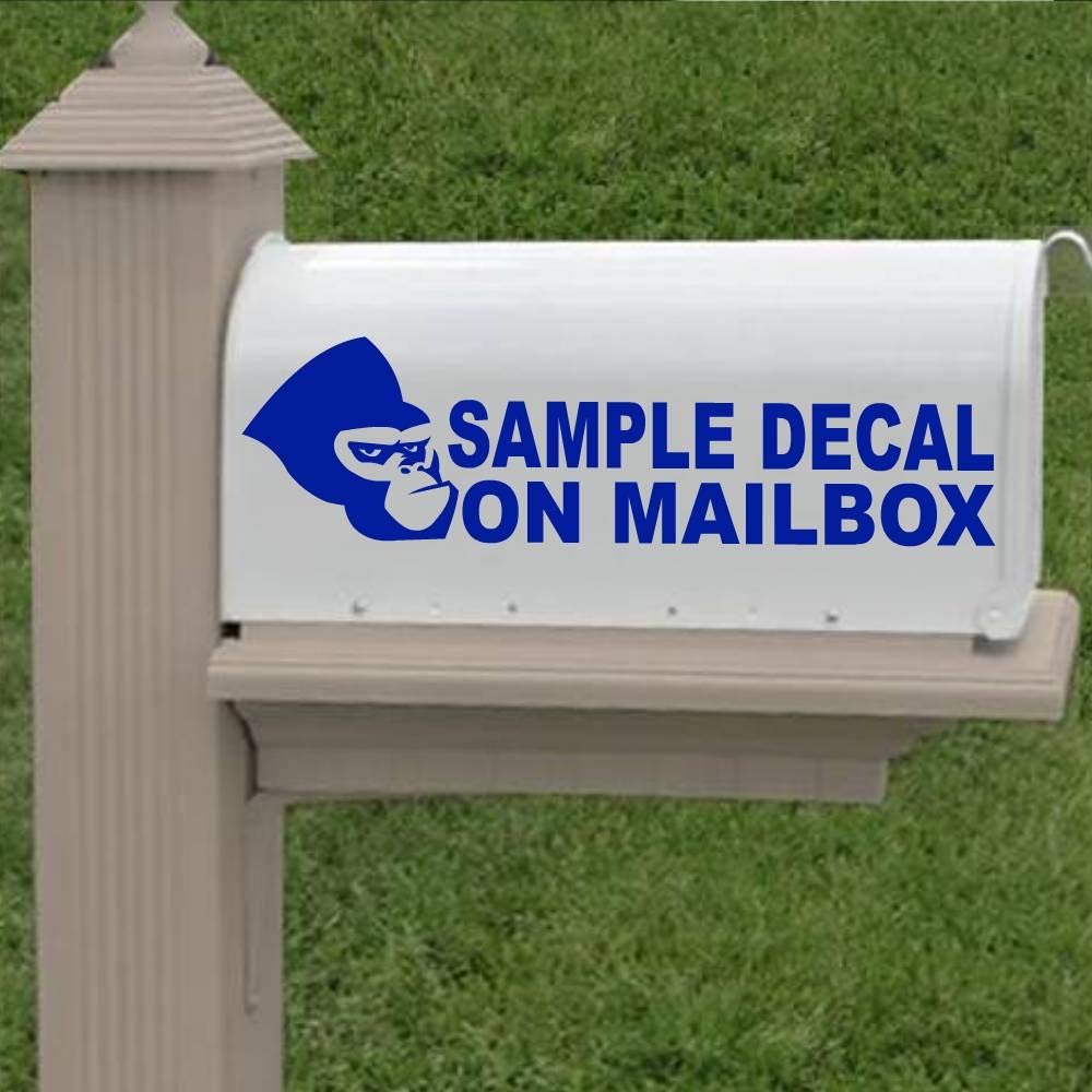 MAILBOX Golden Retriever Dog Set of 2 Decals - Add Your CUSTOM ADDRESS & COLOR - Vinyl Decal Sticker D