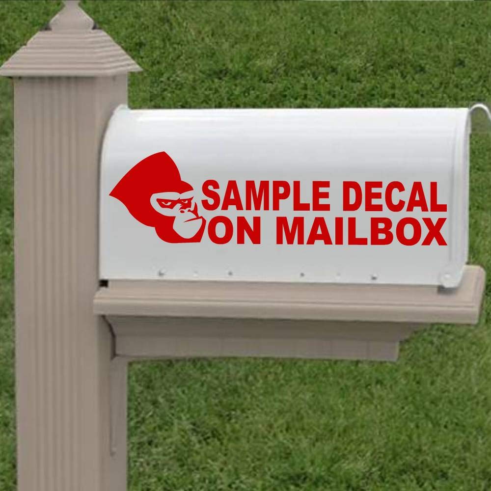 MAILBOX Golden Retriever Dog Set of 2 Decals - Add Your CUSTOM ADDRESS & COLOR - Vinyl Decal Sticker D