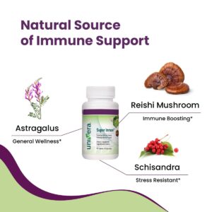 Univera Super Immune: Premium Herbal Formula for Immune Health - Reishi Mushroom, Astragalus, Schisandra & Eleuthero Extract - 90 Tablets