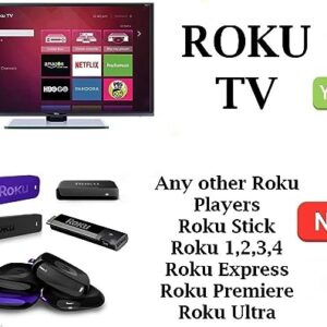 Universal Remote Compatible with Element ROKU TV with Netflix Hulu Vudu Sling