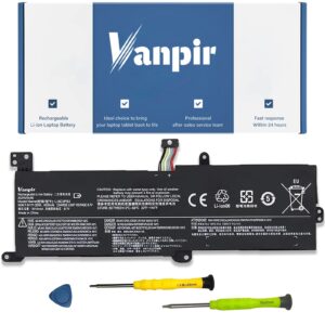 vanpir l16c2pb2 laptop battery compatible with lenovo ideapad s145-14api/15api 320-14ast/14iap/14ikb 320-15abr/15ast/15iap series notebook l16s2pb1 l16c2pb1 l17l2pf1 l17m2pb7 l16l2pb2 l16m2pb2