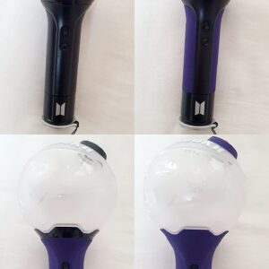 Generic Army Bomb Ver 3 Decal Sticker Decorations for BTS Official Lightstick Adhesive DIY Sticker Make Your Armybomb Special Bangtan Boys (Purple(Ver3))