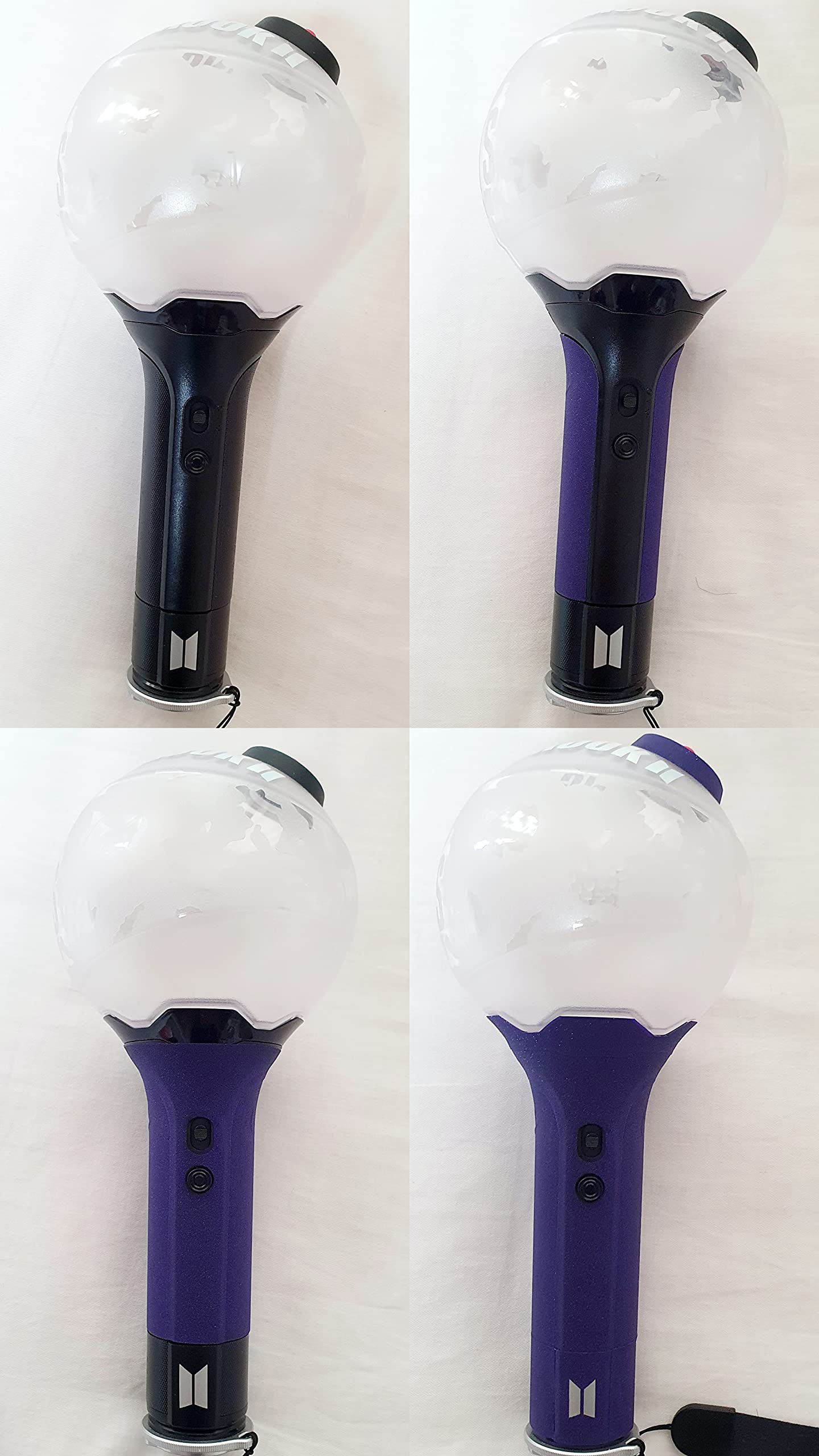 Generic Army Bomb Ver 3 Decal Sticker Decorations for BTS Official Lightstick Adhesive DIY Sticker Make Your Armybomb Special Bangtan Boys (Purple(Ver3))