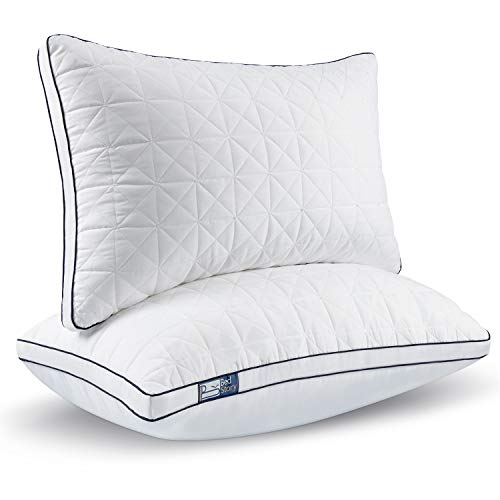 BedStory Bed Pillows for Sleeping - Queen Size Set of 2, Hotel Quality Soft & Comfortable Improve Sleep Quality, Luxury Pillows for Side, Stomach or Back Sleepers (19" x 28")