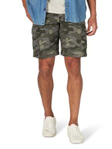 lee men's extreme motion crossroad cargo short, woodland camo, 42