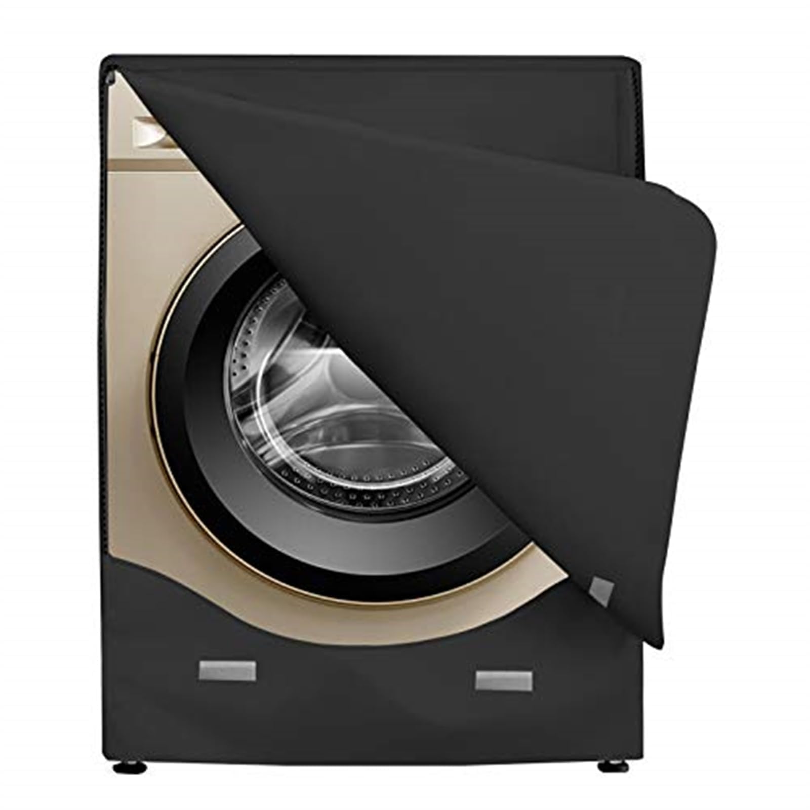 Washer/Dryer Cover,Washer and Dryer Covers，Washine Machine Cover for Waterproof and Dustproof Thickening Front-Loading Machine，Washer Cover Fit for Most Front-loading Washer(Black)