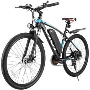 vivi electric bike, 27.5" electric bike for adults 500w(peak 750w) ebike 20mph electric mountain bike with 48v 499.2wh battery, up to 50 miles, cruise control, 21 speed adult electric bicycles