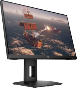 hp 24" fhd 144hz 1ms gtg ips led freesync gaming monitor (x24ih) - black